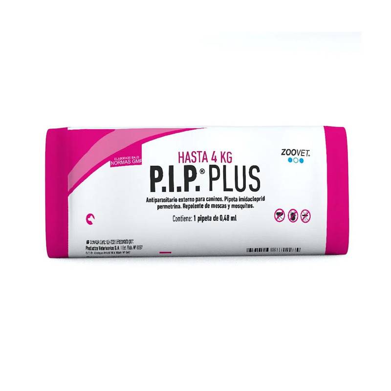 PIP PLUS HASTA 4 KG - Farmacia Veterinaria | Tienda para Mascotas Online