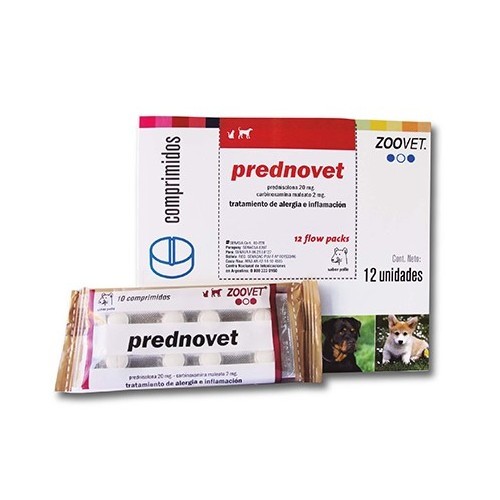 PREDNOVET 20 MG BLISTER X 10 COMP - Farmacia Veterinaria